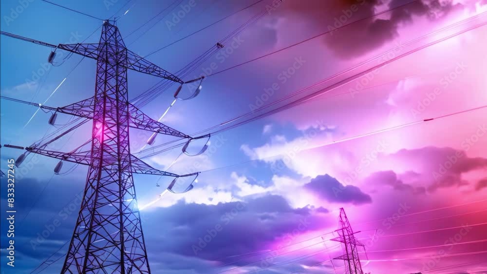 Renewable Energy Transmission and Generation: Background Image of Power ...