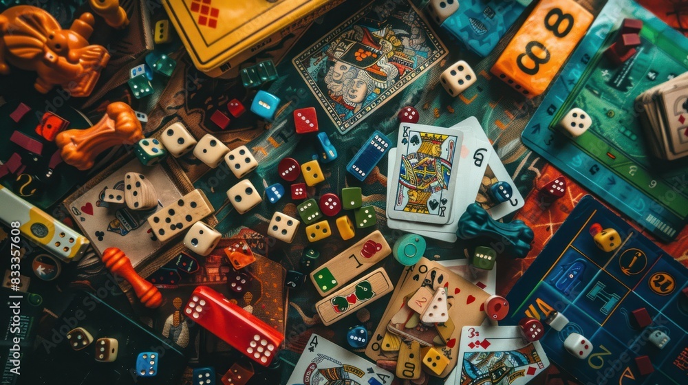 Board game-themed background Stock Illustration | Adobe Stock