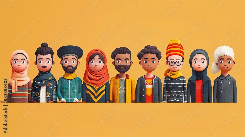 Cultural Sensitivity An icon of people with diverse cultural attire ...