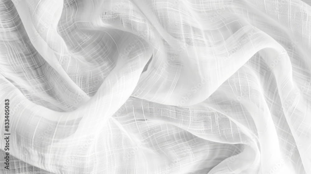 Seamless white linen texture overlay with transparent background. Soft ...