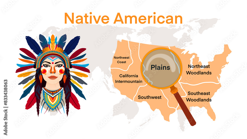 The map of Native American tribes, Indigenous peoples of the Americas ...