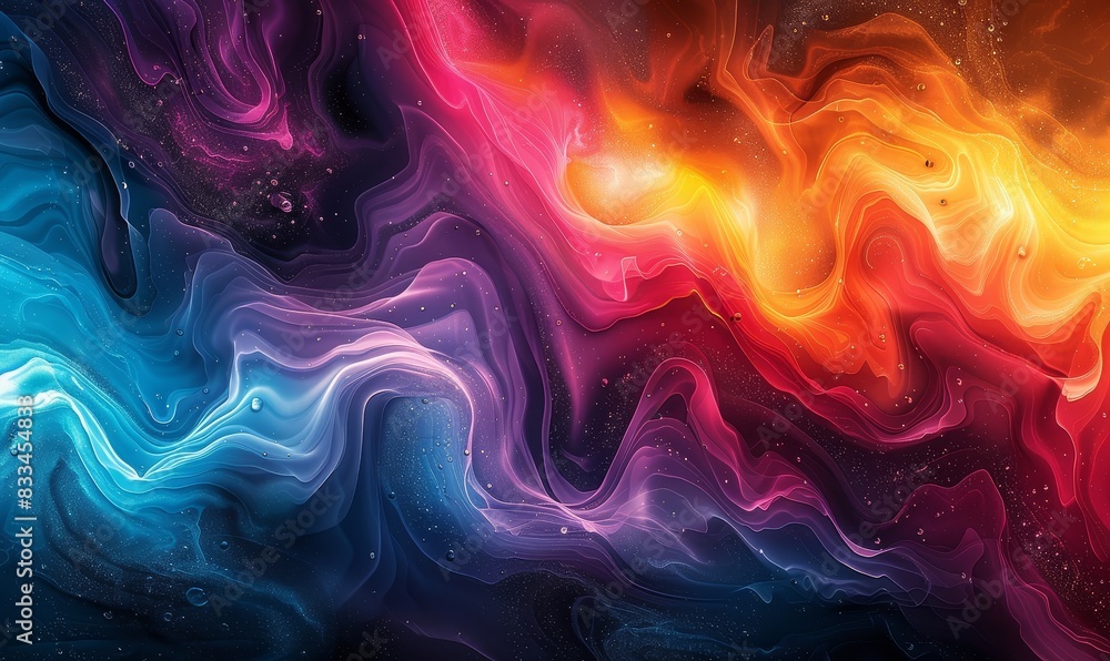 Abstract backgrounds with fluid, flowing visuals, exploding with a ...