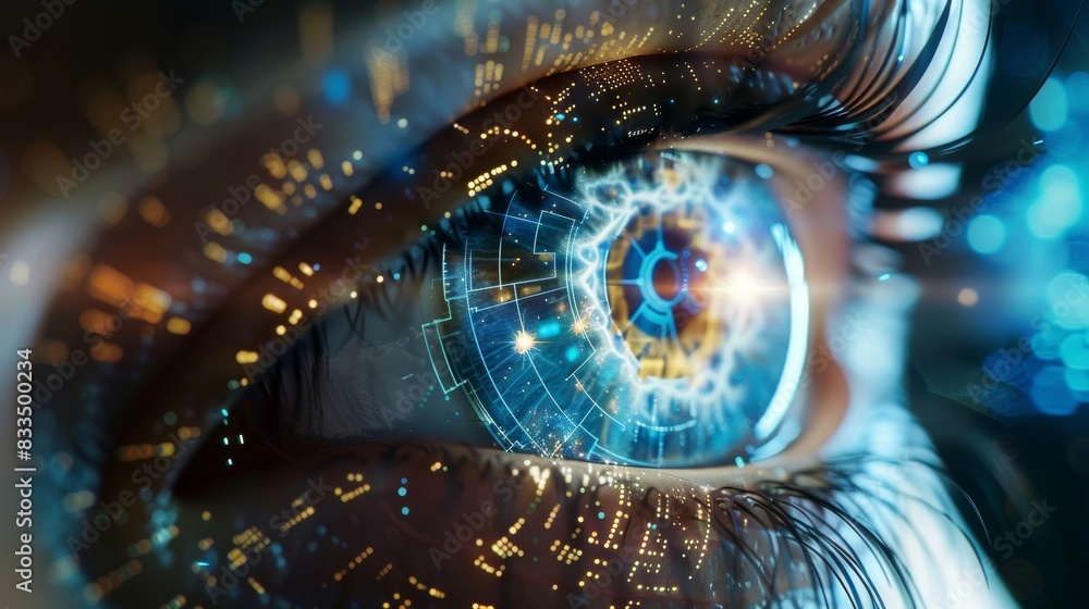 Augmented reality becomes integral part of human vision. Human eye ...