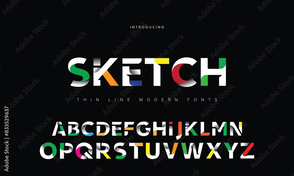 Sports minimal tech font letter set. Luxury vector typeface letters ...
