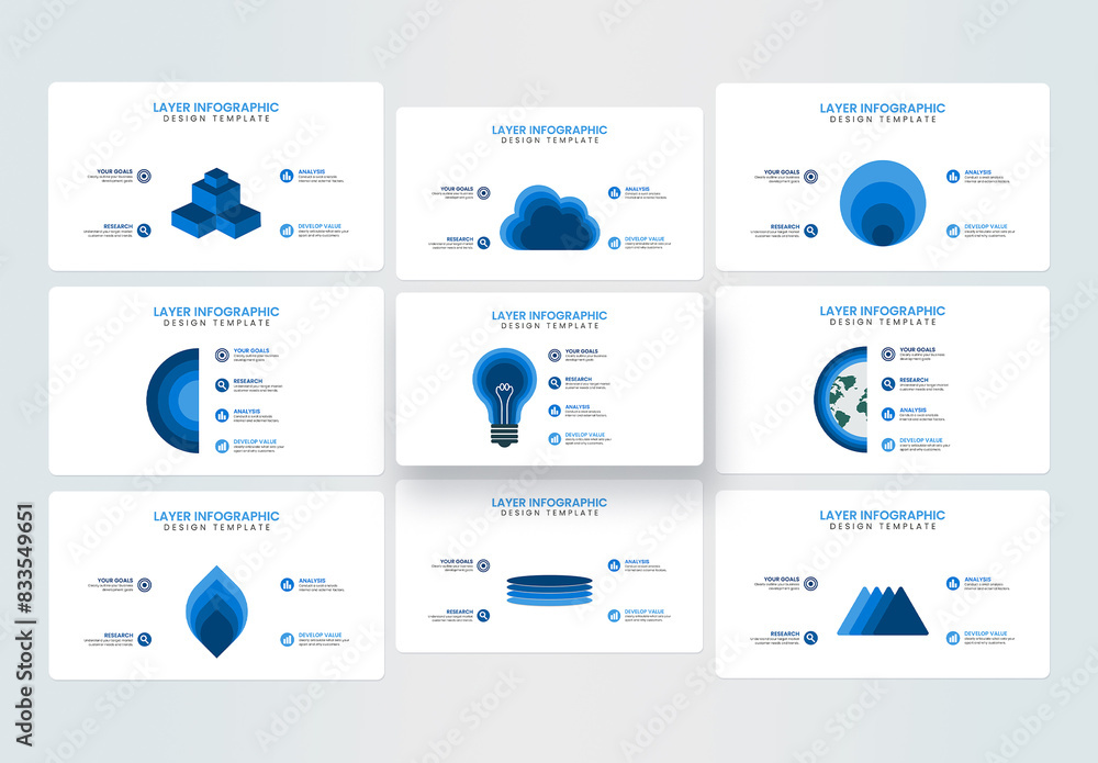 Layer Infographic Layout Stock Template | Adobe Stock