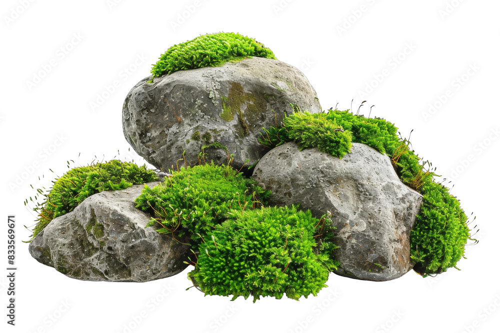 [Transparent Background PNG]Mossy Rocks on transparent background Stock ...
