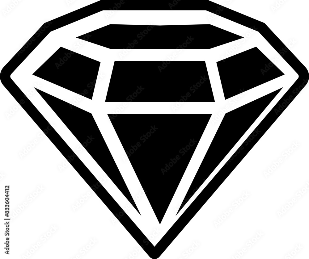 Diamond gemstone icon vector for web and mobile app. diamond gems sign ...
