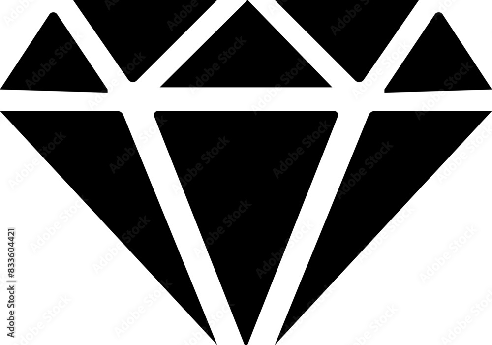 Diamond gemstone icon vector for web and mobile app. diamond gems sign ...