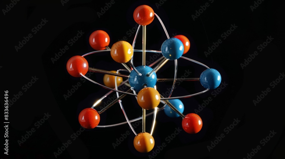 Iodine atom: Show the iodine atom with its 53 protons, 74 neutrons, and ...