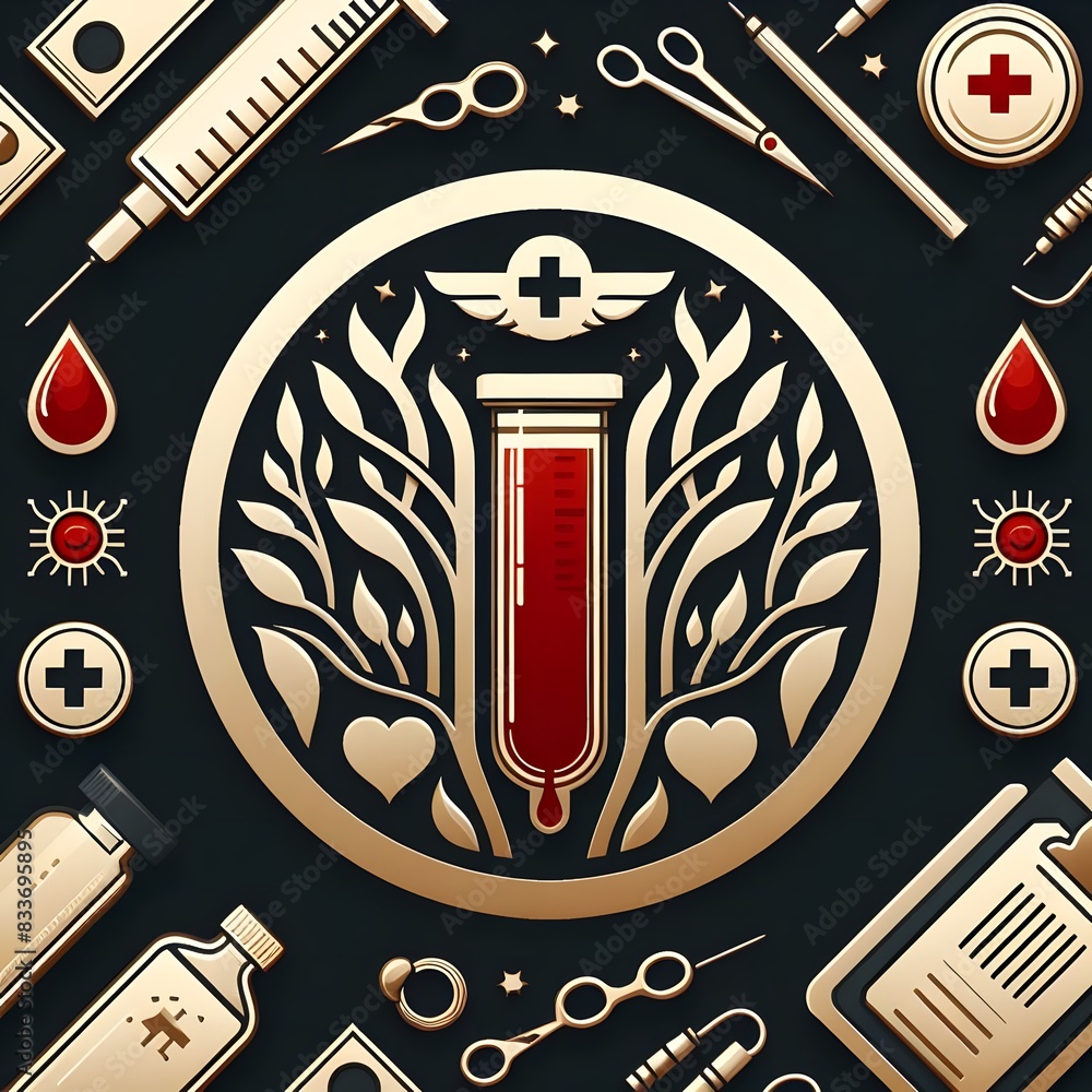 AI Generate of Blood Donation, Donor Darah, Blood Pack, Blood ...