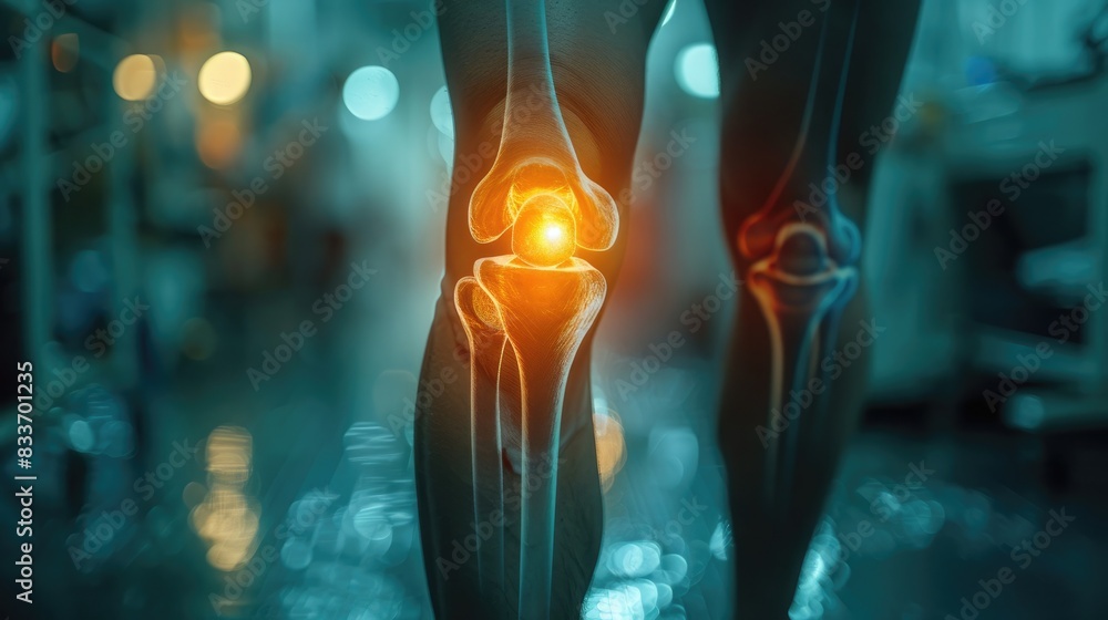 Knee paint, medicine anatomy body tibia accident, health scan treatment ...