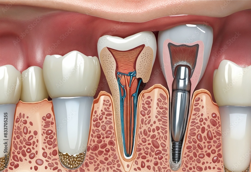 Human tooth cross section anatomy Stock Illustration | Adobe Stock