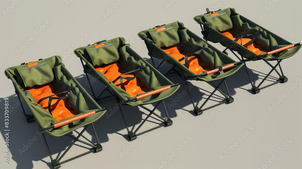 3D model of Lightweight litters for easy carrying and transport Stock ...