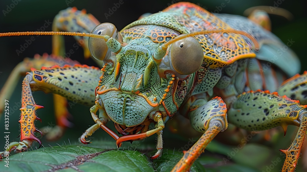 Giant Malaysian Leaf Insect hyper detailed Stock Illustration | Adobe Stock