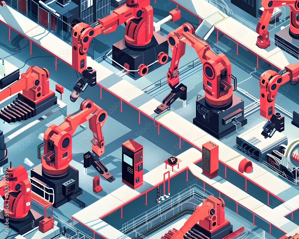 Illustration of Developing interconnected, flexible manufacturing ...