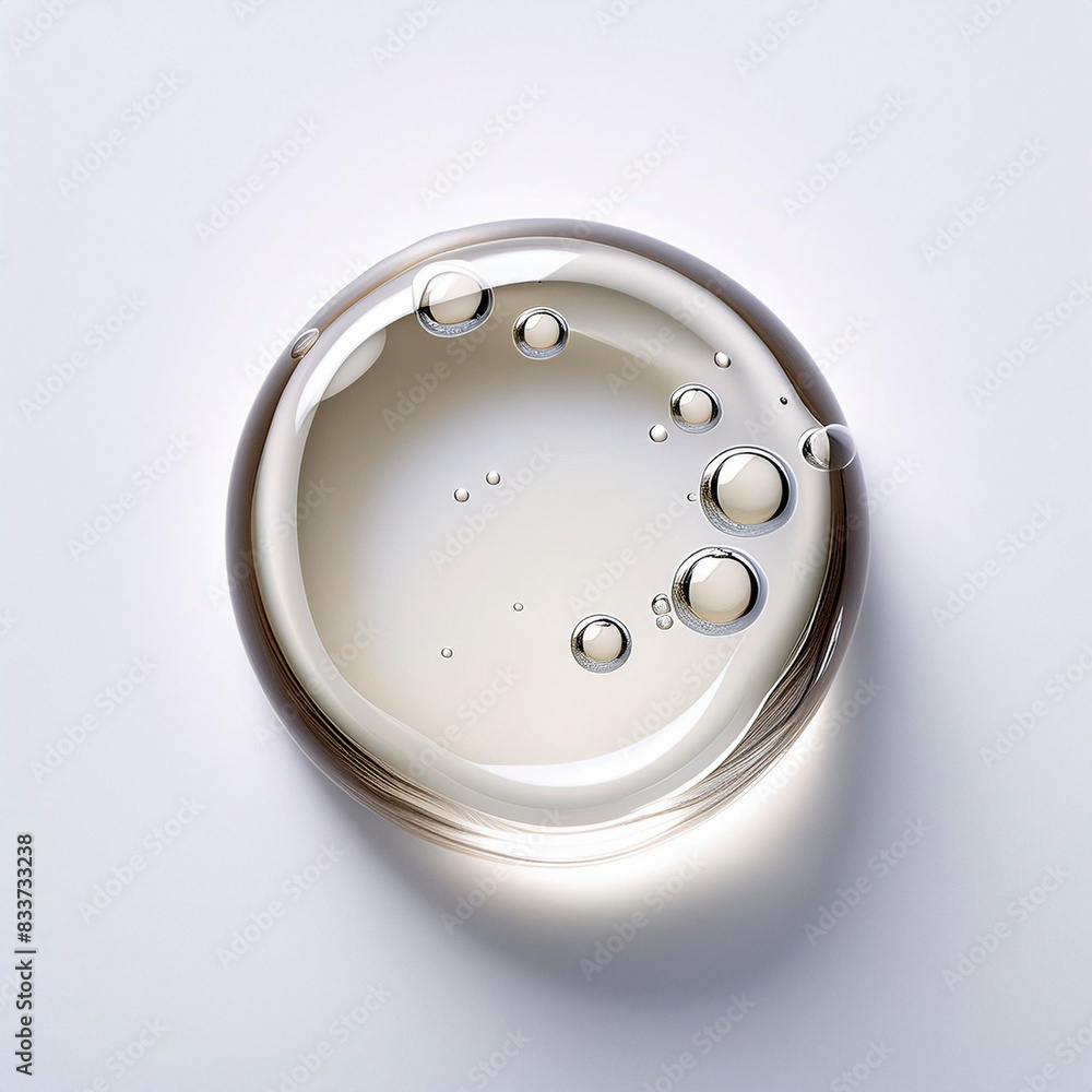 Glycerin gel texture isolated on transparent background. Blue serum ...