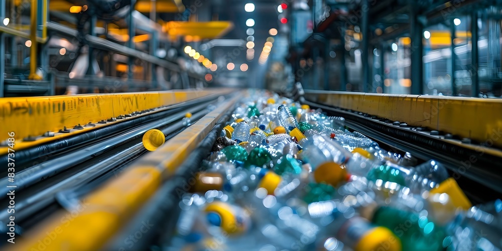 Industrial plant recycles plastic waste sorting and recovering for ...