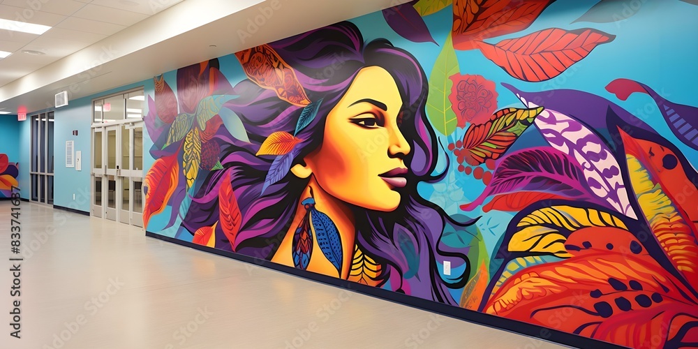 Colorful murals on clinic walls showcase community unity and vibrancy ...
