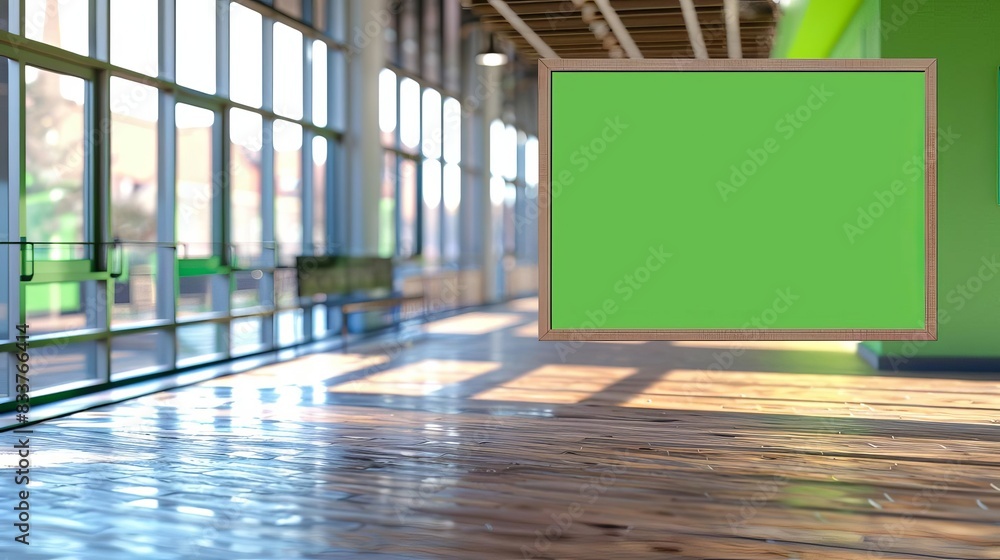 Community Center Ad Mockup Focus on a community center banner with a ...