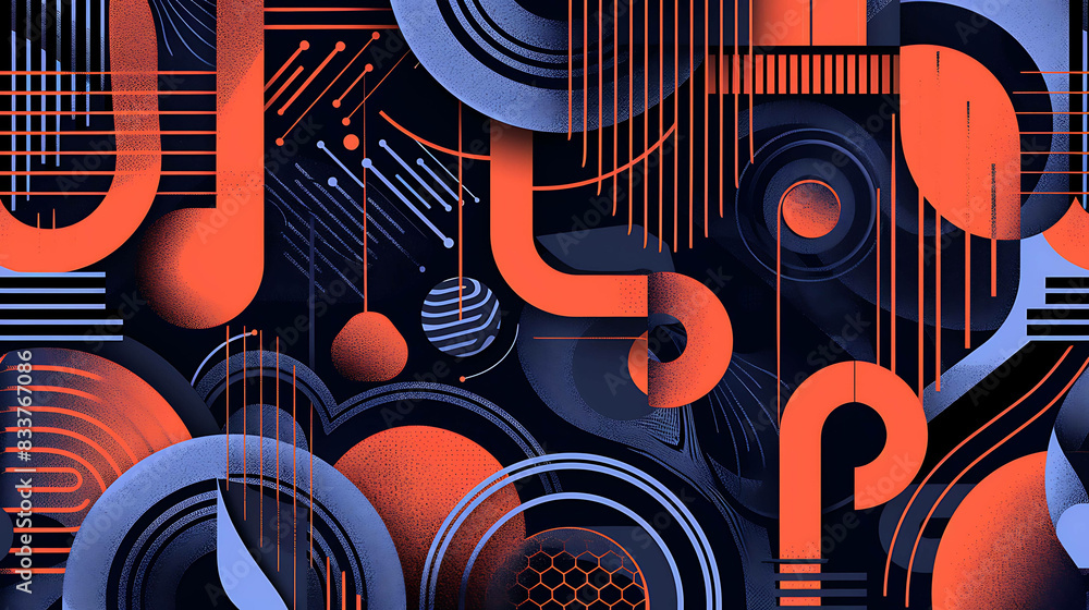 Abstract retro futurism. Vector illustration of retro futuristic ...