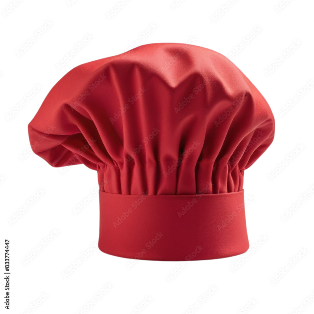 red chef hat on Isolated transparent background png. generated with AI ...