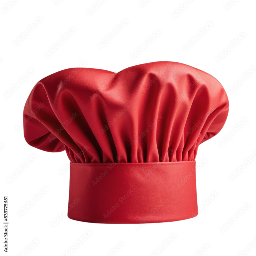 red chef hat on Isolated transparent background png. generated with AI ...