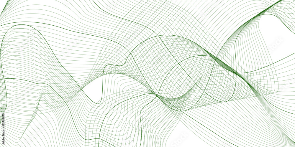 Abstract colorful wave and curve lines with technology background ...