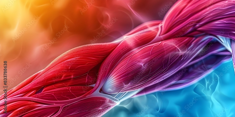 Anatomy of Human Arm Muscles: Detailed Image Showing Red and White ...