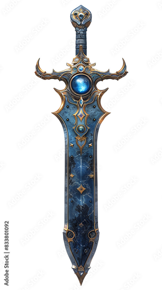 The sword is made of the finest steel, and its blade is as sharp as a ...