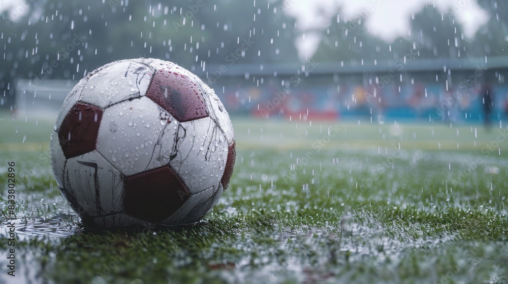 Raindrops Dance - Mesmerizing 4K Football Wallpaper for Euro 2024 and ...