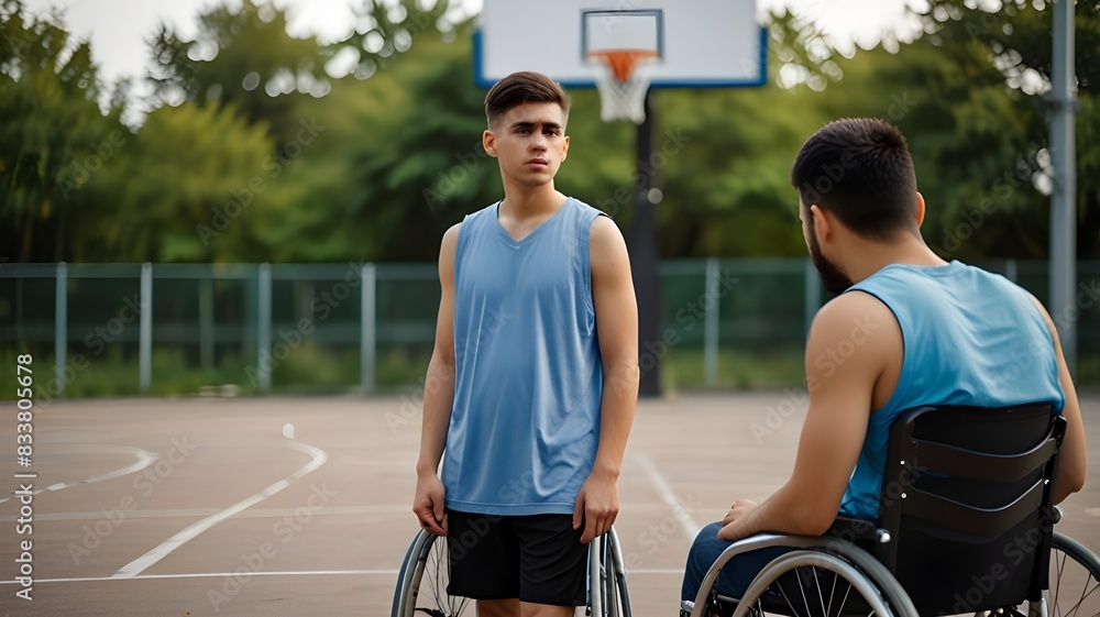 Lonely Young Man In Wheelchair.Disabled young man feeling excluded ...