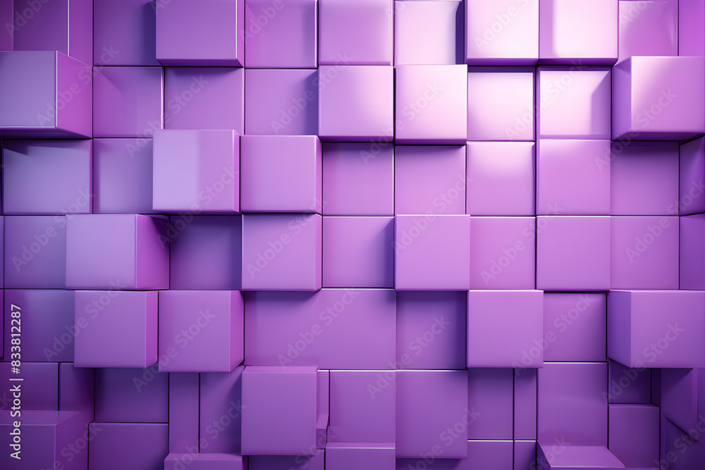Abstract lilac background with extrude 3D blocks, for modern design ...