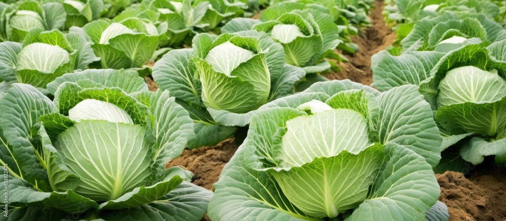 In tropical regions, cabbage plants thrive in soil, often used for ...