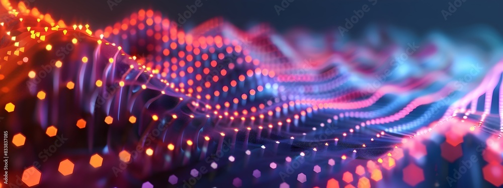 Vibrant Frequency Histogram Captivating Digital Art Depicting Dynamic ...