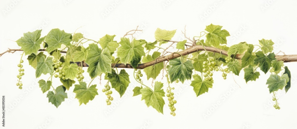 Cissus quadrangularis, a perennial plant from the grape family, also ...