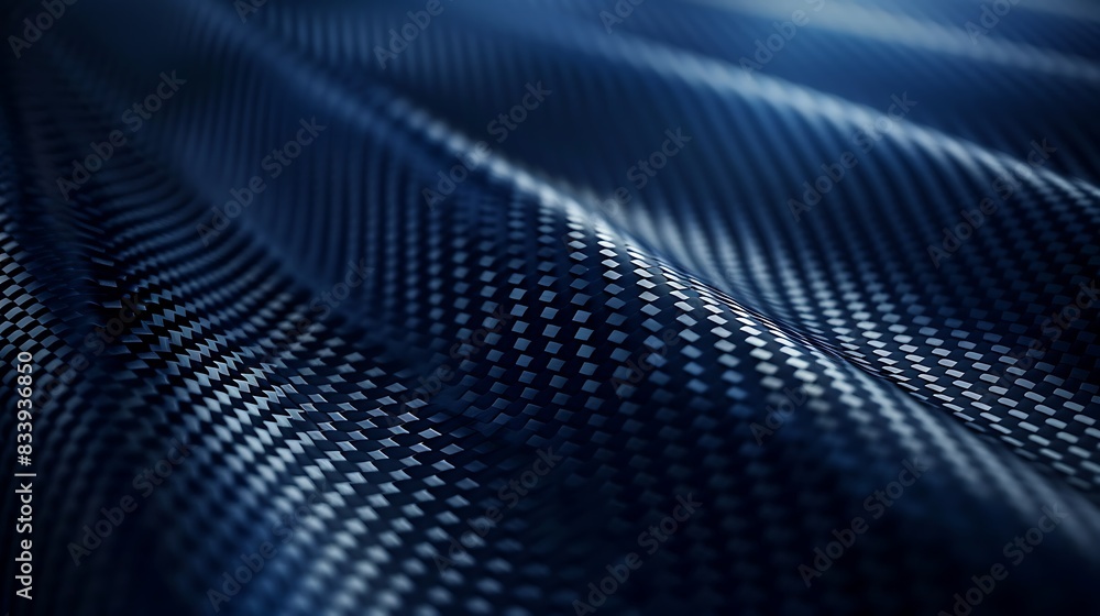 Generate an elegant abstract background with dark blue carbon fiber ...