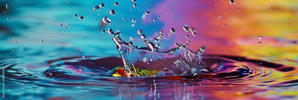 Using special effects to create rainbow-colored fringes on the edges of ...