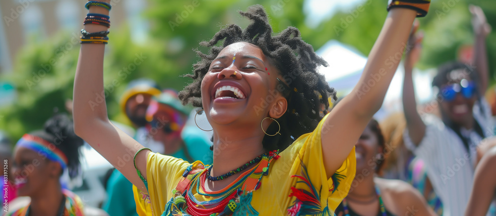 Joyful gatherings and cultural festivities for Juneteenth, with ...