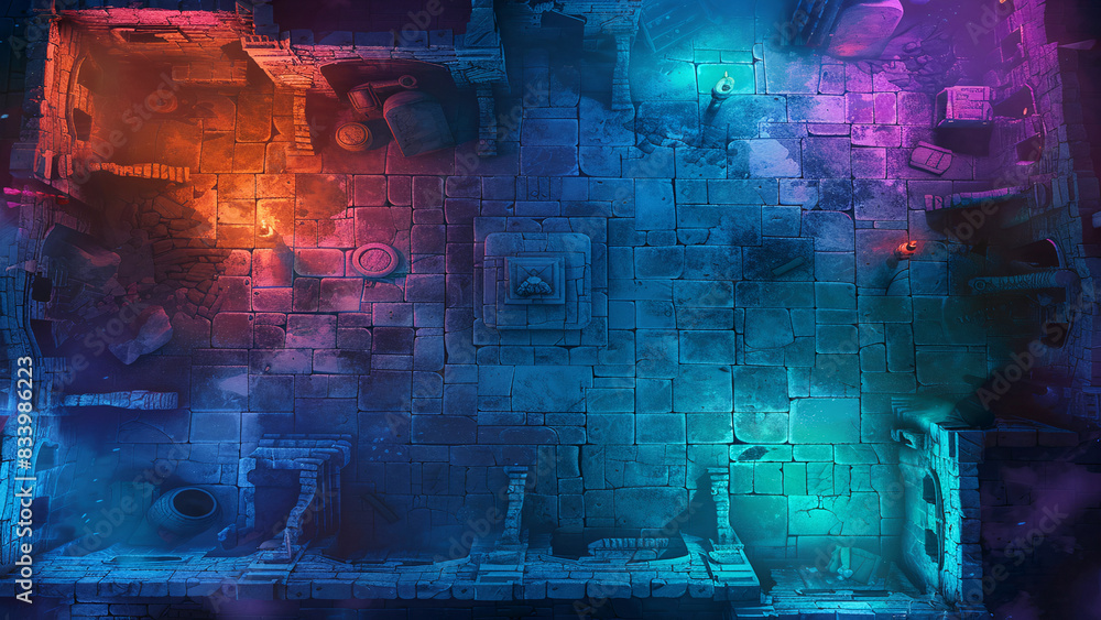 Crypt Battlemap DnD,RPG Map for Dungeons and Dragons,game background ...