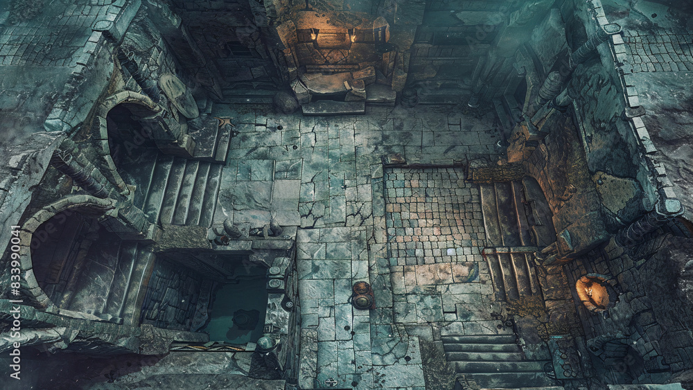 Crypt Battlemap DnD,RPG Map for Dungeons and Dragons,game background ...