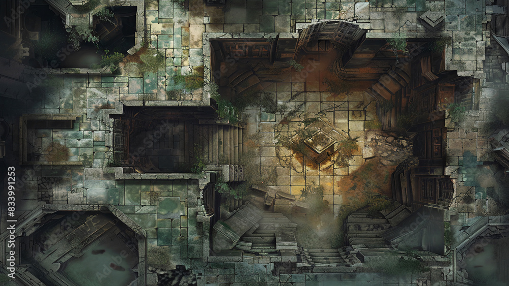 Crypt Battlemap DnD,RPG Map for Dungeons and Dragons,game background ...