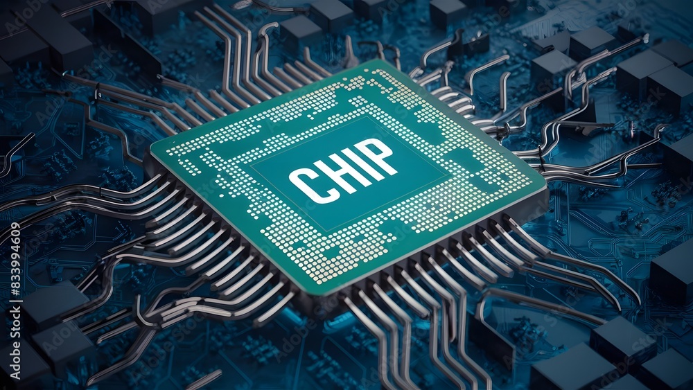 Highly Detailed Technology Texture Ai Supercomputer Chrome Insane