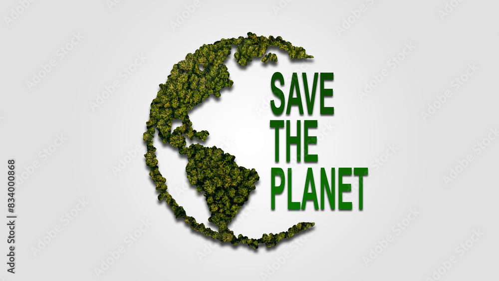 Save our planet. Earth day 3d concept background. Ecology concept ...