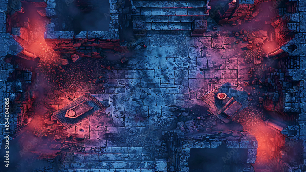 Crypt Battlemap DnD,RPG Map for Dungeons and Dragons,game background ...