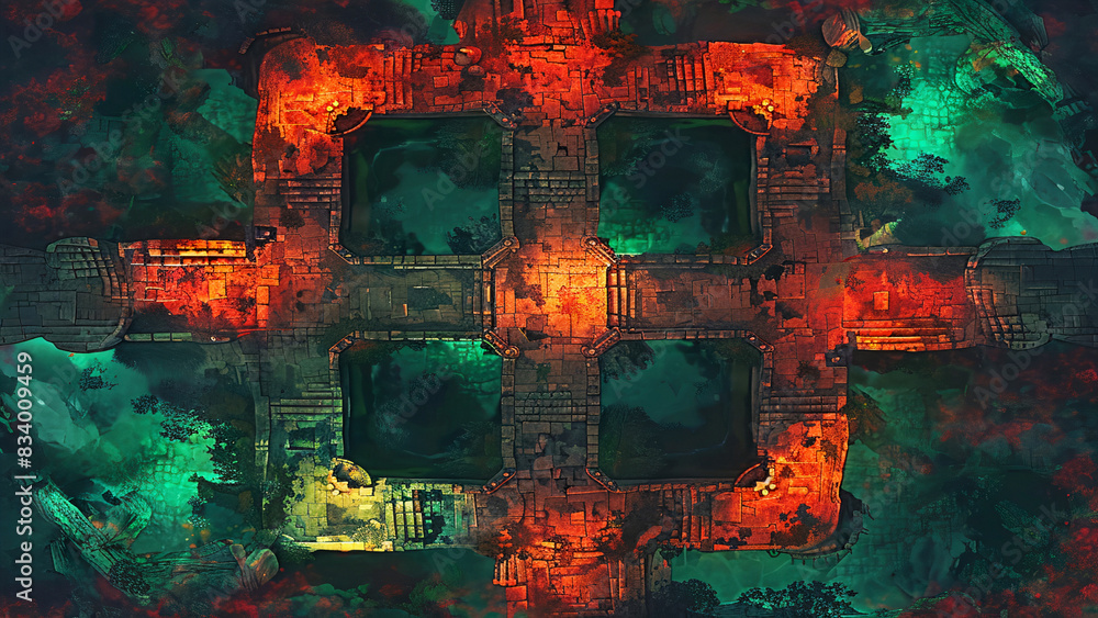 Crypt Battlemap DnD,RPG Map for Dungeons and Dragons,game background ...