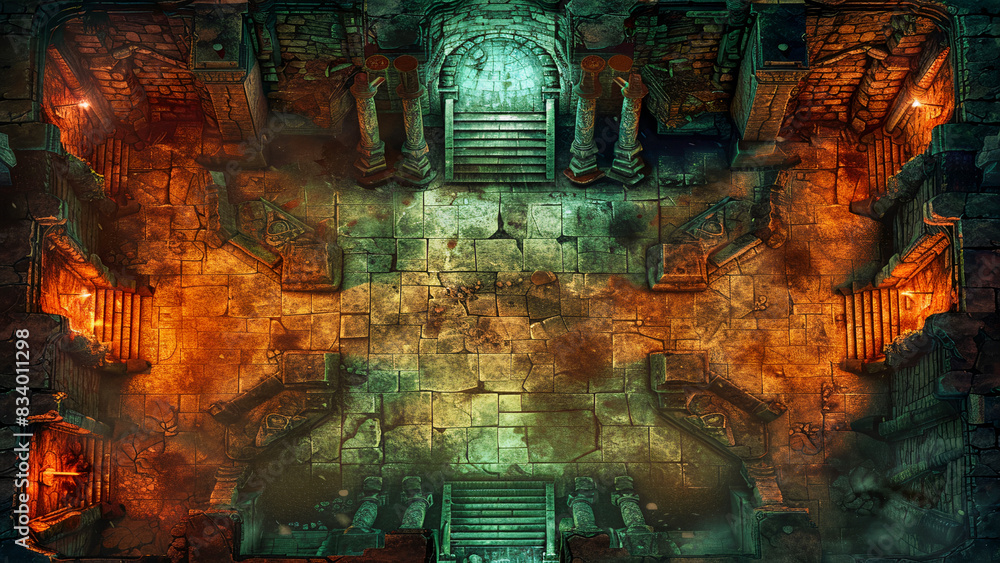 Crypt Battlemap DnD,RPG Map for Dungeons and Dragons,game background ...