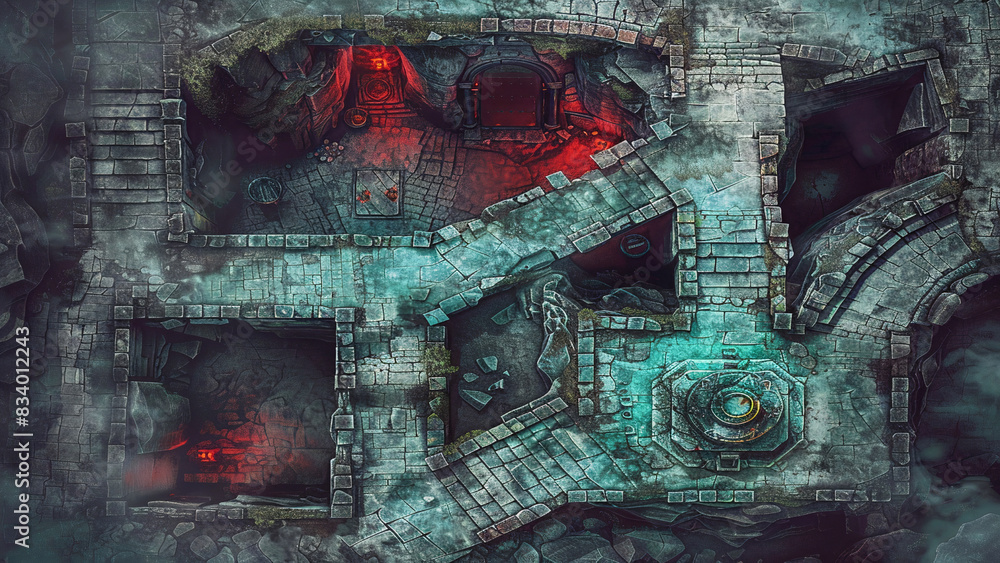 Crypt Battlemap DnD,RPG Map for Dungeons and Dragons,game background ...