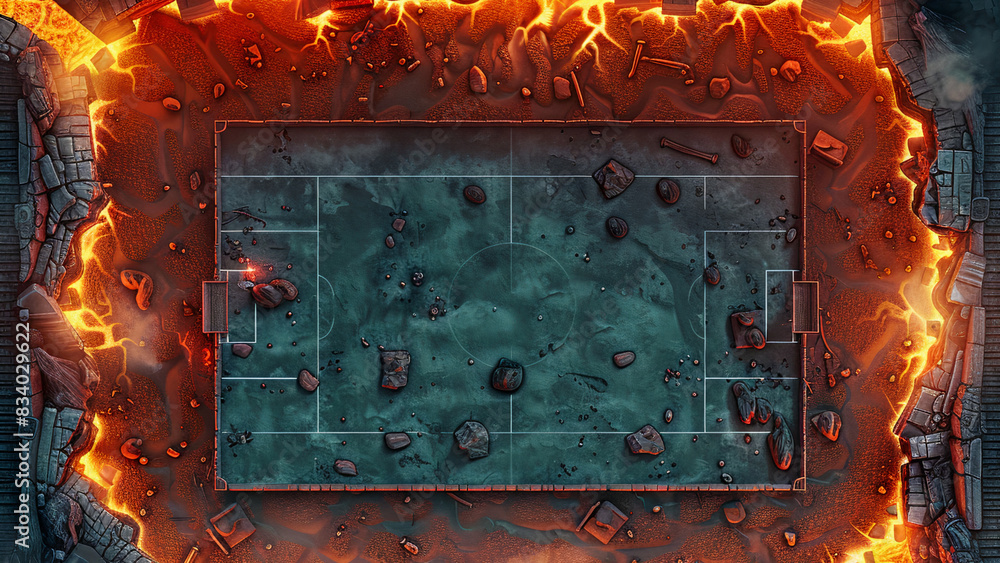 Soccer Stadium Battlemap DnD,game background,sport background stadium ...