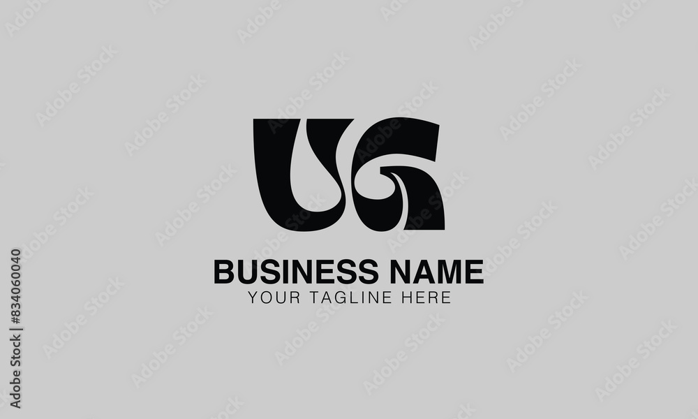UG U ug initial logo | initial based abstract modern minimal creative ...