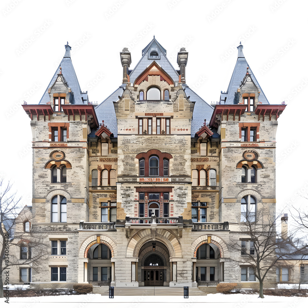 Facade of the historic orton hall built in 1893 and now an iconic ...